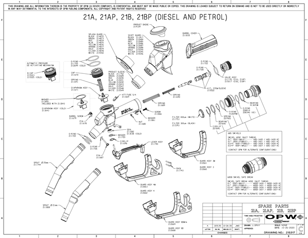 OPW 21 Series Nozzle Shop – FUELING | INNOVATION